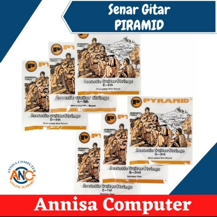 Jual Senar Gitar Piramid 1-6 / Benang Gitar / Akustik Pyramid / Senar ...