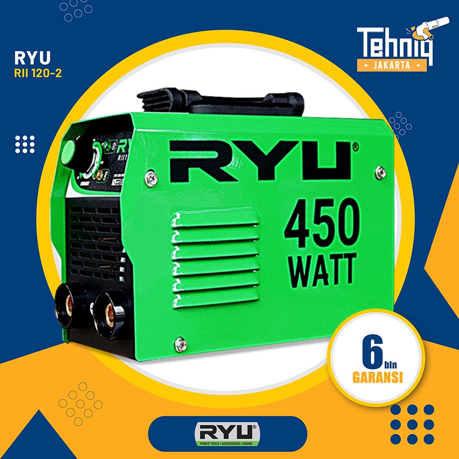Jual Mesin Las Listrik / Trafo Las 450 WATT RYU RII 120-2 Inverter Welding | Shopee Indonesia