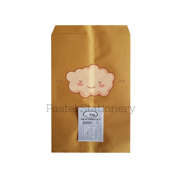 Jual Amplop Coklat Samson D Fox Folio 100 Lembar - Brown Kraft Paper ...