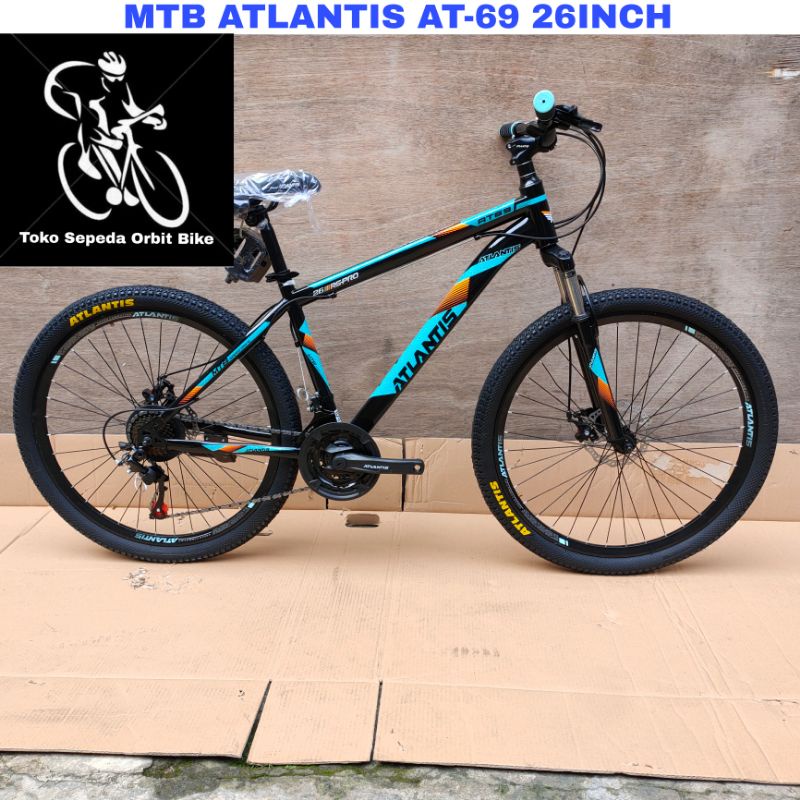 Jual Sepeda Gunung MTB ATLANTIS AT-69 26Inch 7Sp Hi-ten stell | Shopee ...