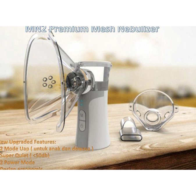 Jual NB06 Portable Mesh Nebulizer Alat Uap Asma Inhaler Inhalasi ...