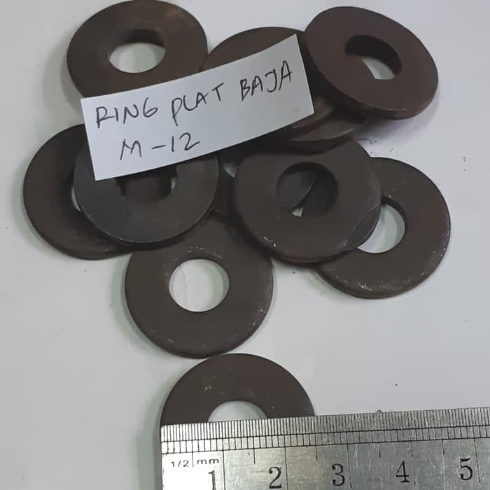 Jual Ring Plat Baja Hitam M12 per 10 pcs | Shopee Indonesia