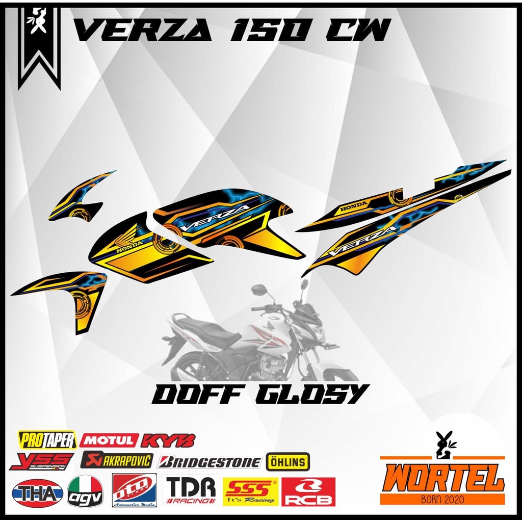 Jual Striping Hologram Verza-Stiker Lis Decal Motor Verza 150 CW ...