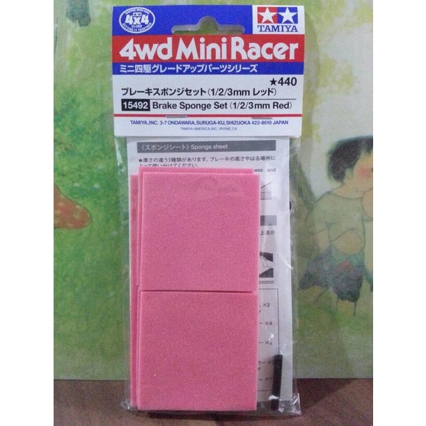 Jual Tamiya 15492 - Brake Sponge Set (1/2/3mm Red) | Shopee Indonesia