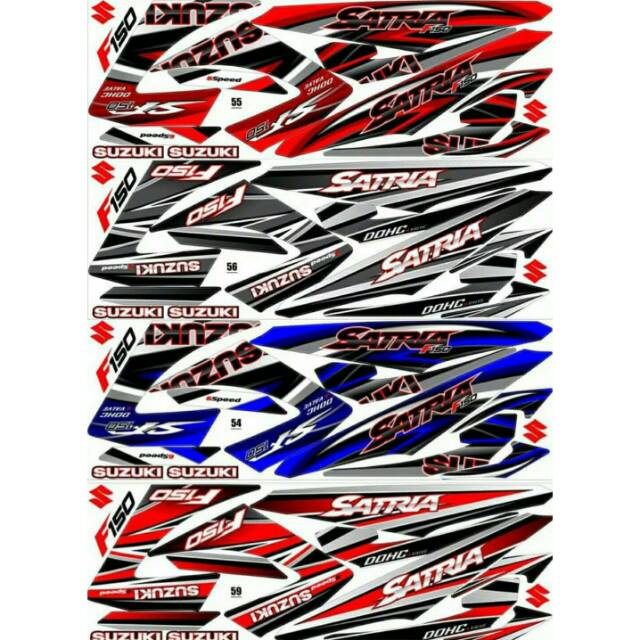 Jual Sticker / Striping Variasi Satria Fu Facelift 2013-2016 (TRIBAL ...