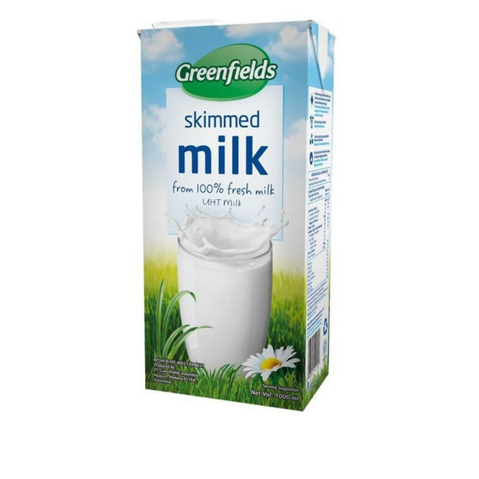 Jual Greenfields Skimmed Milk 1000ml | Shopee Indonesia
