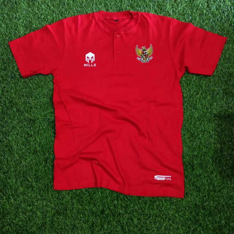 Jual KAOS T-SHIRT OFFICIAL MATCH JERSEY OFFICIAL TIMNAS INDONESIA MILLS ...
