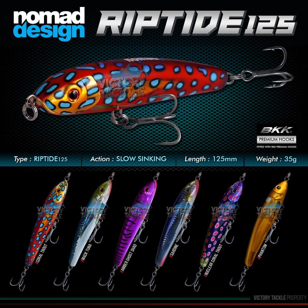 Jual UMPAN PANCING / SWIMBAIT / NOMAD DESIGN RIPTIDE 125MM/35GRAM ...