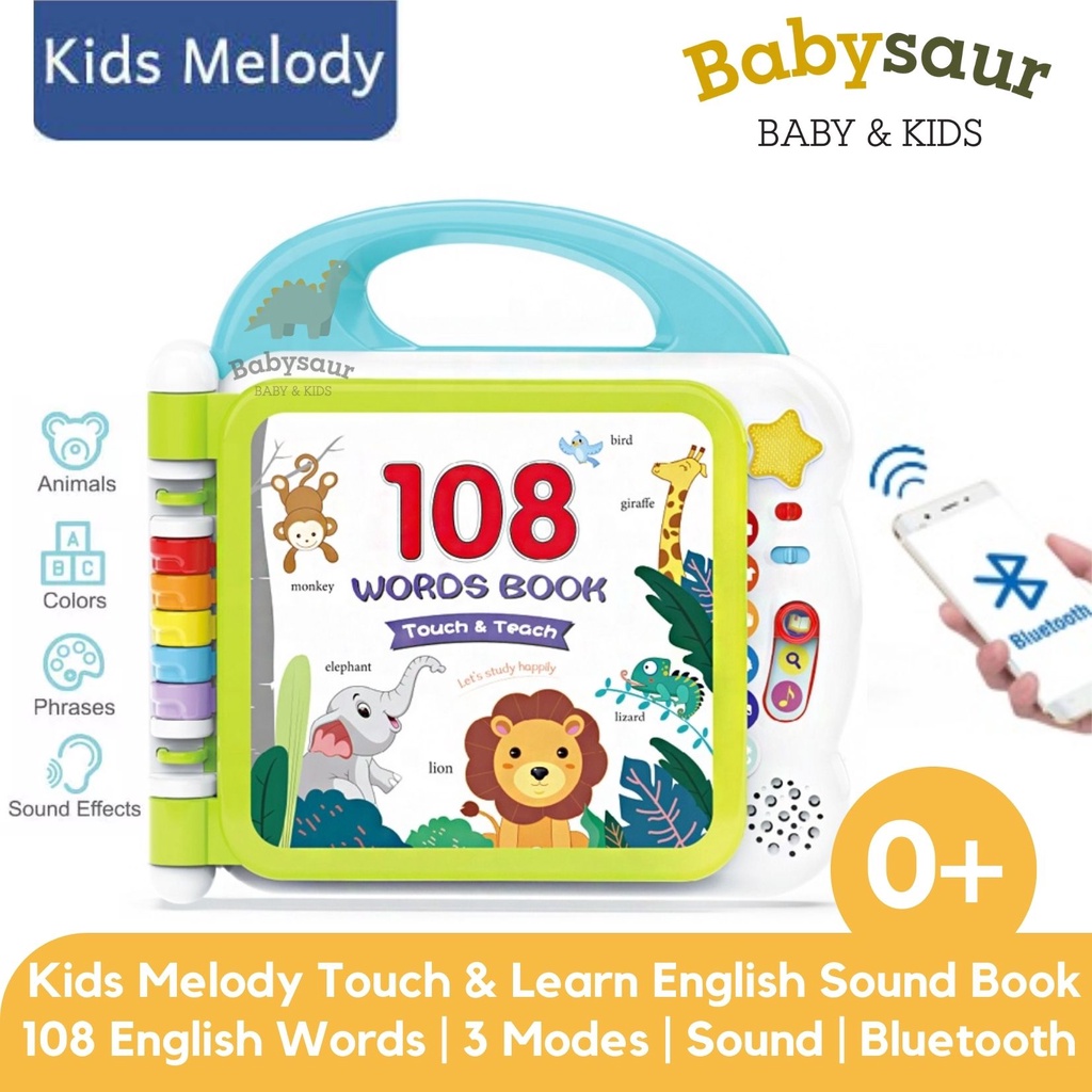 Jual Kids Melody Touch and Learn 108 English Sound Words Book with ...