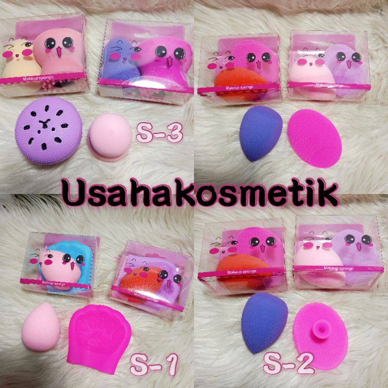 Jual BRUSH SILICON+SPON 2IN1 ALAT PEMBERSIH MUKA / PORI WAJAH NO. S-1 ...