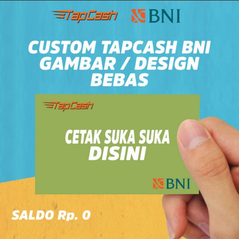 Jual Custom cetak Print UV Tapcash BNI | Shopee Indonesia
