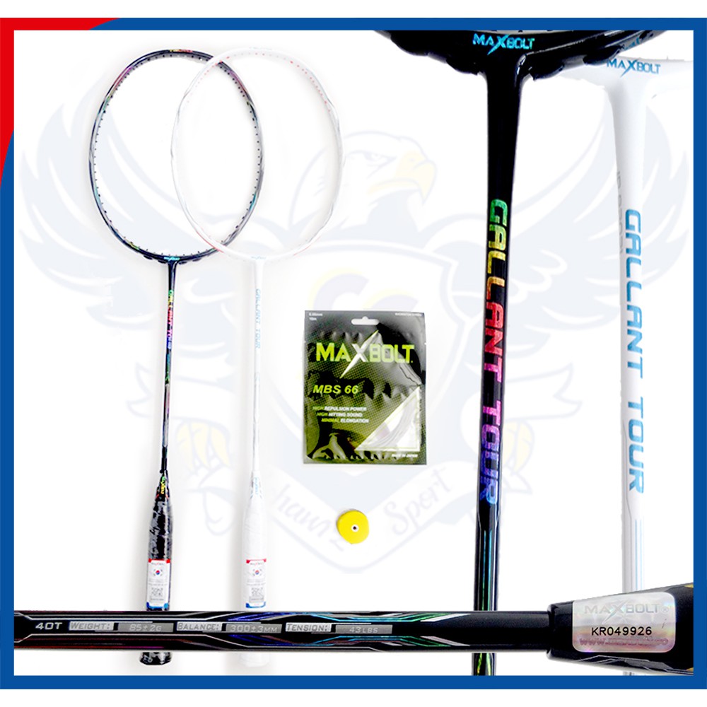 Jual MAXBOLT GALLANT TOUR 43 LBS RAKET BADMINTON ORIGINAL | Shopee ...