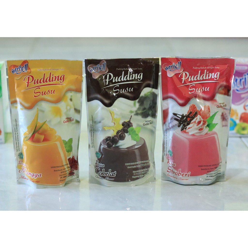 Jual Nutrijell puding susu banyak varian rasa | Shopee Indonesia