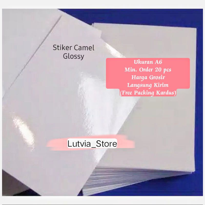 Jual Kertas Stiker Kertas Cetak Resi Olshop Ukuran A6 Kertas Stiker ...