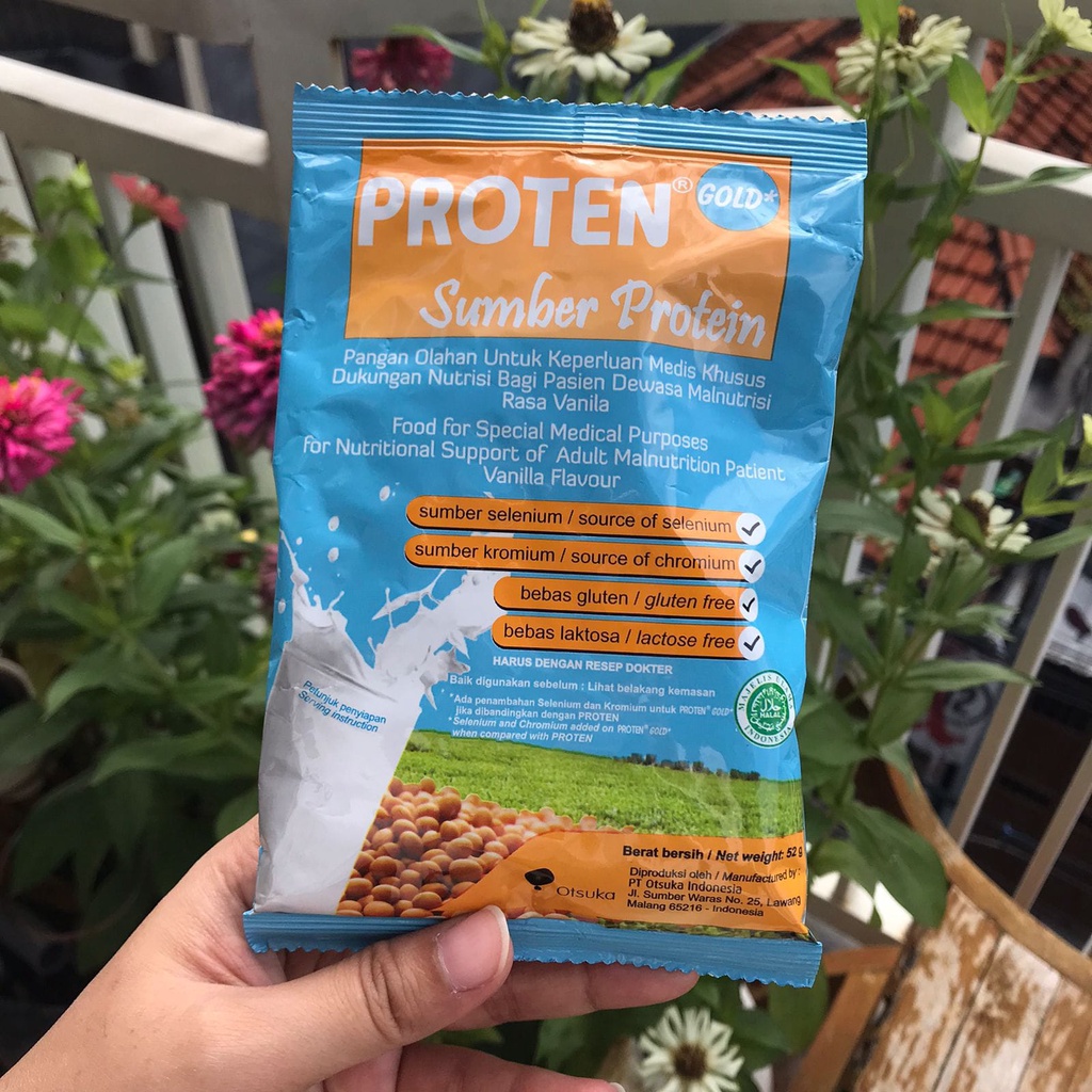Jual PROTEN GOLD VANILA 1BOX ISI 20 SACHET | Shopee Indonesia