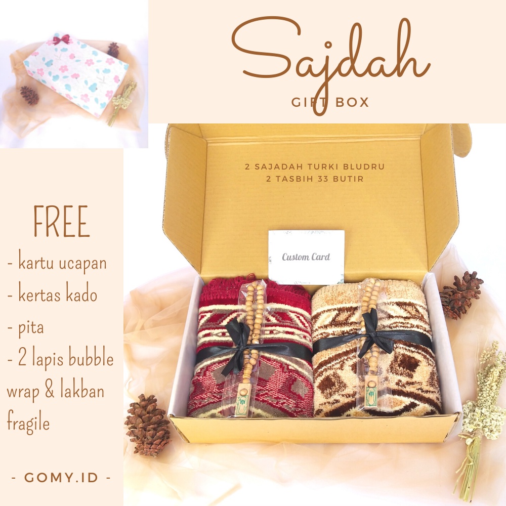 Jual SAJDAH gomy.id wedding gift box hampers kado hadiah sejadah ...
