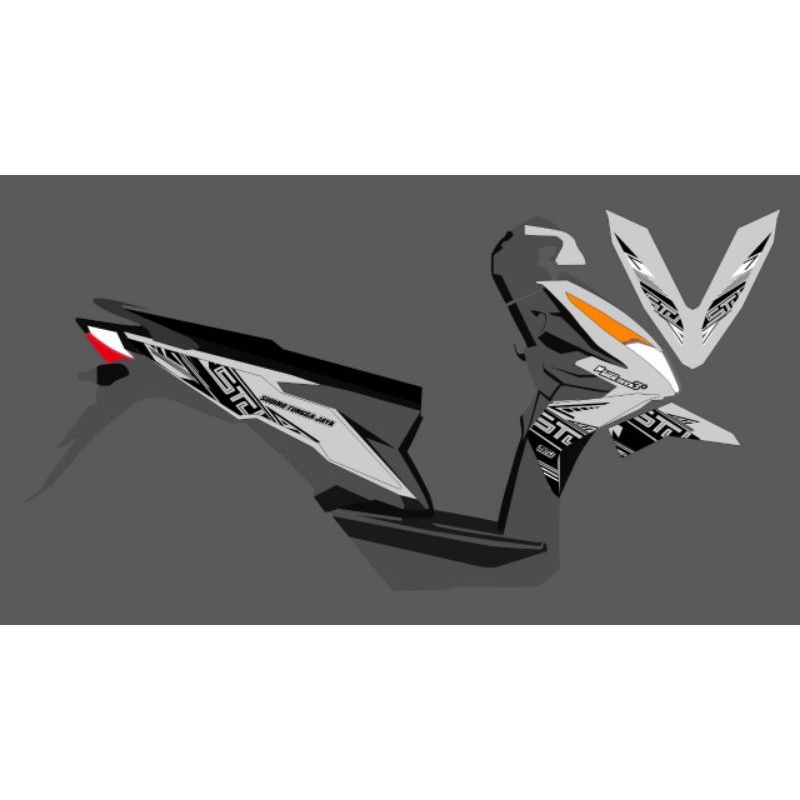 Jual Striping Transparan Beat New esp Livery Bus STJ (SUDIRO TUNGGA ...