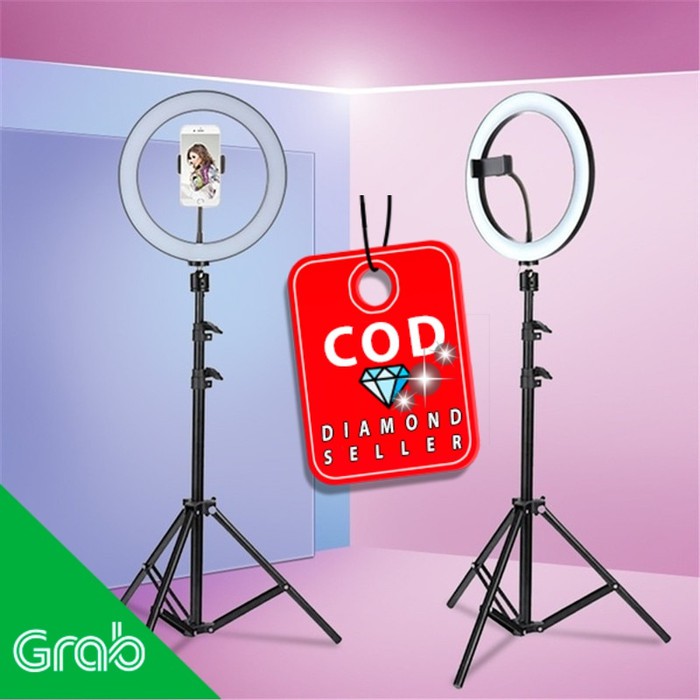 Jual Lampu Halo Ring Light Kamera 120LED 24W 10 Inch dan Smartphone Hol ...