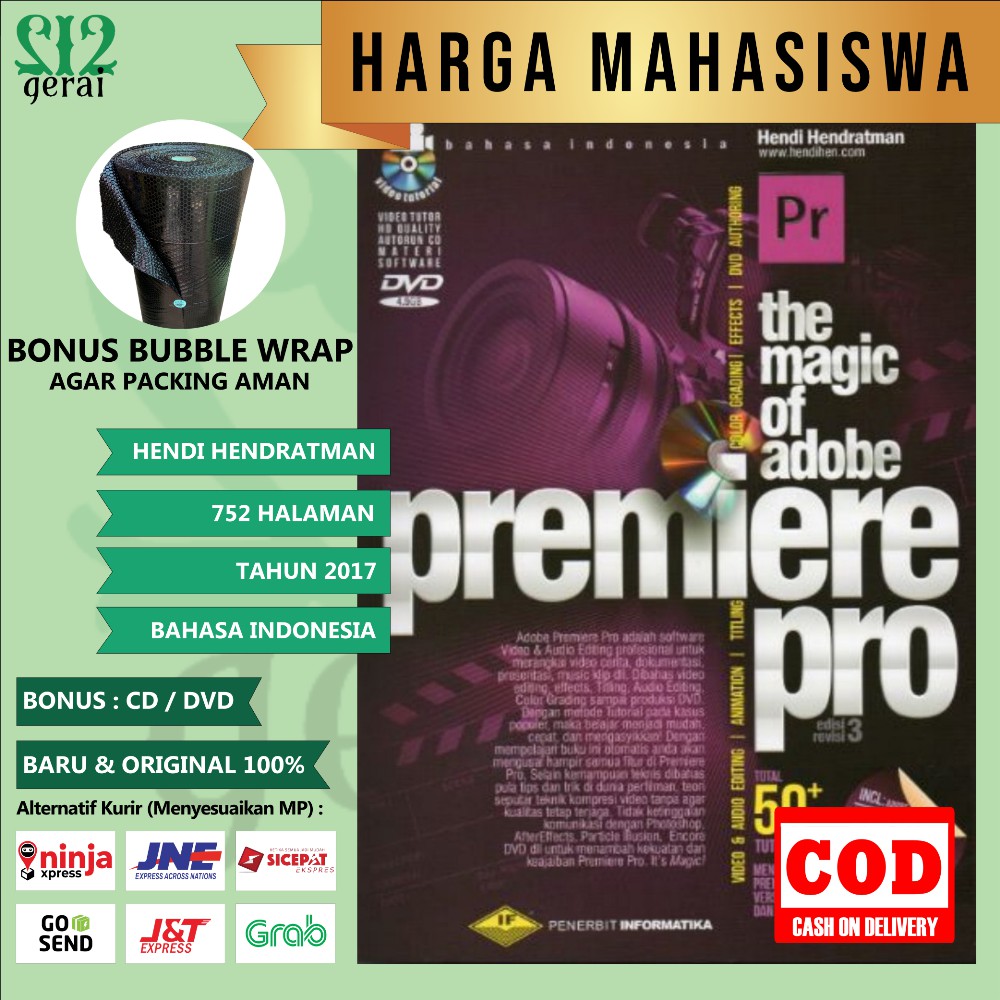 Jual BUKU THE MAGIC OF ADOBE PREMIERE PRO REVISI 3 HENDI HENDRATMAN ...