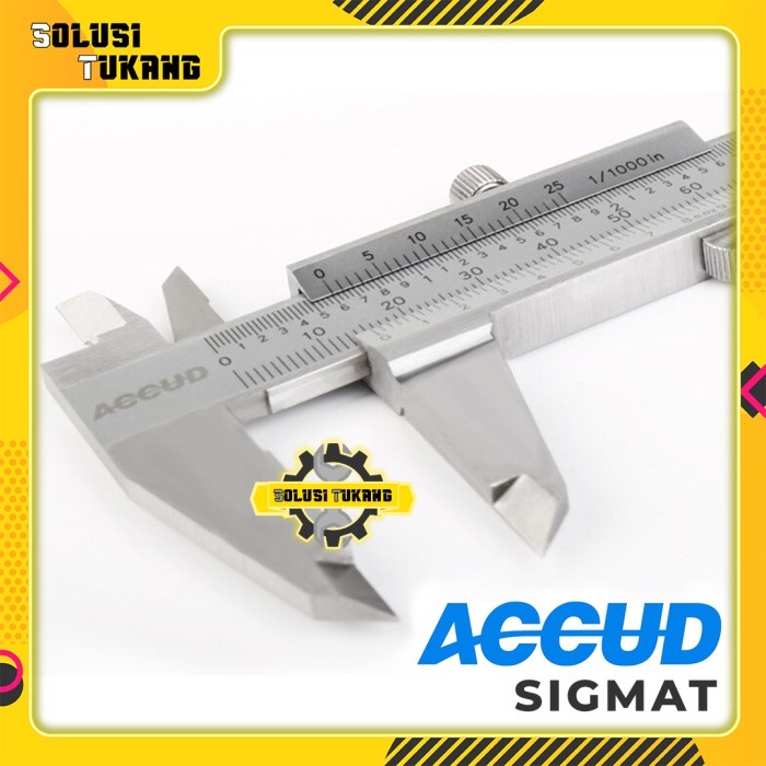 Jual Sigmat Jangka Sorong Manual 6 Inch Vernier Caliper 6" ACCUD | Shopee Indonesia