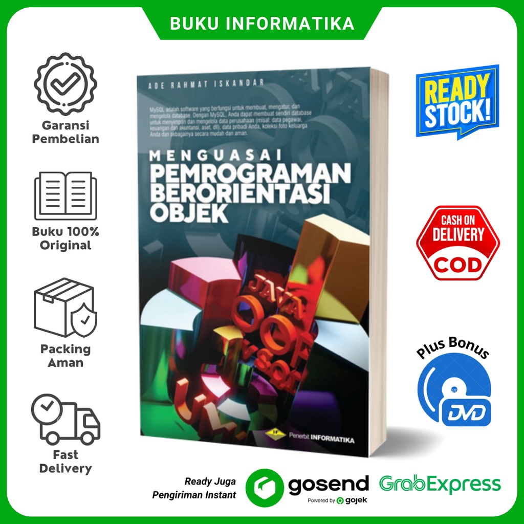 Jual Buku Menguasai Pemrograman Berorientasi Objek + Bonus CD | Shopee ...