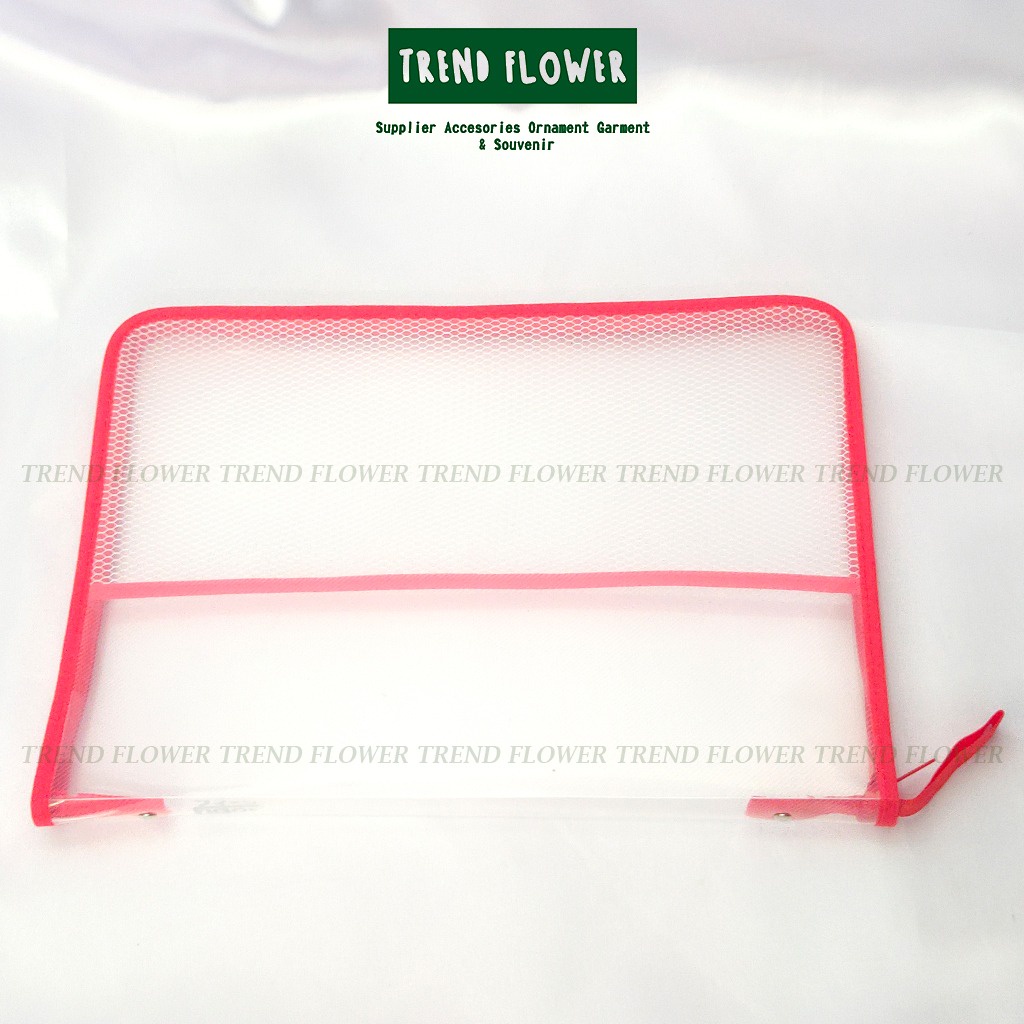 Jual Zipper Bag Plastik Map Resleting Jaring Plastik Tebal Perlengkapan ...