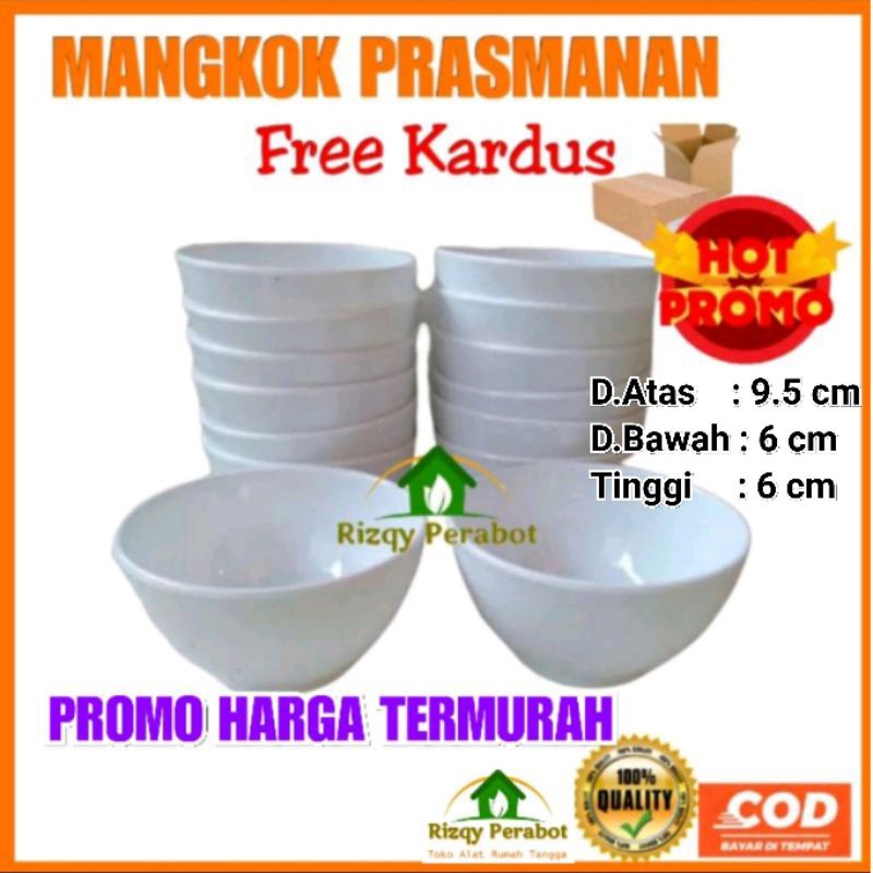 Jual MANGKOK PRASMANAN PUTIH 3.5/ MANGKUK KECIL MELAMINE/ MANGKOK SUP ...