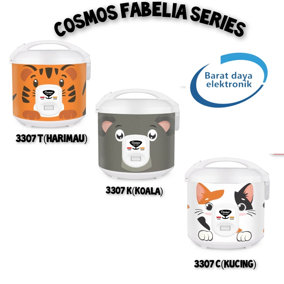 Jual Magic Com Cosmos CRJ 3307 Penanak Nasi Series Fabelia 3307 ...