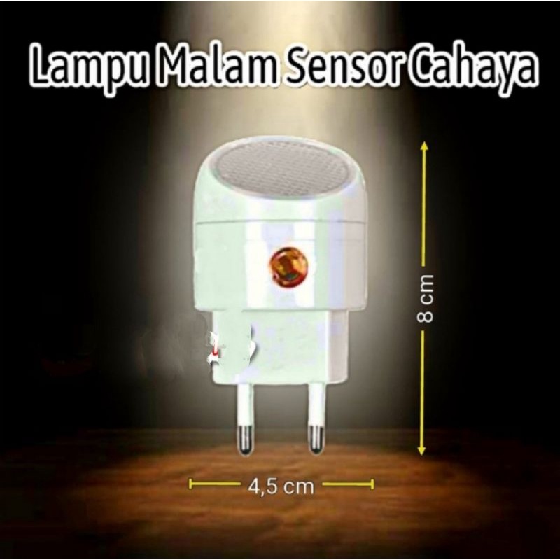 Jual Lampu malam sensor cahaya LED Night Light twilight otomatis auto ...
