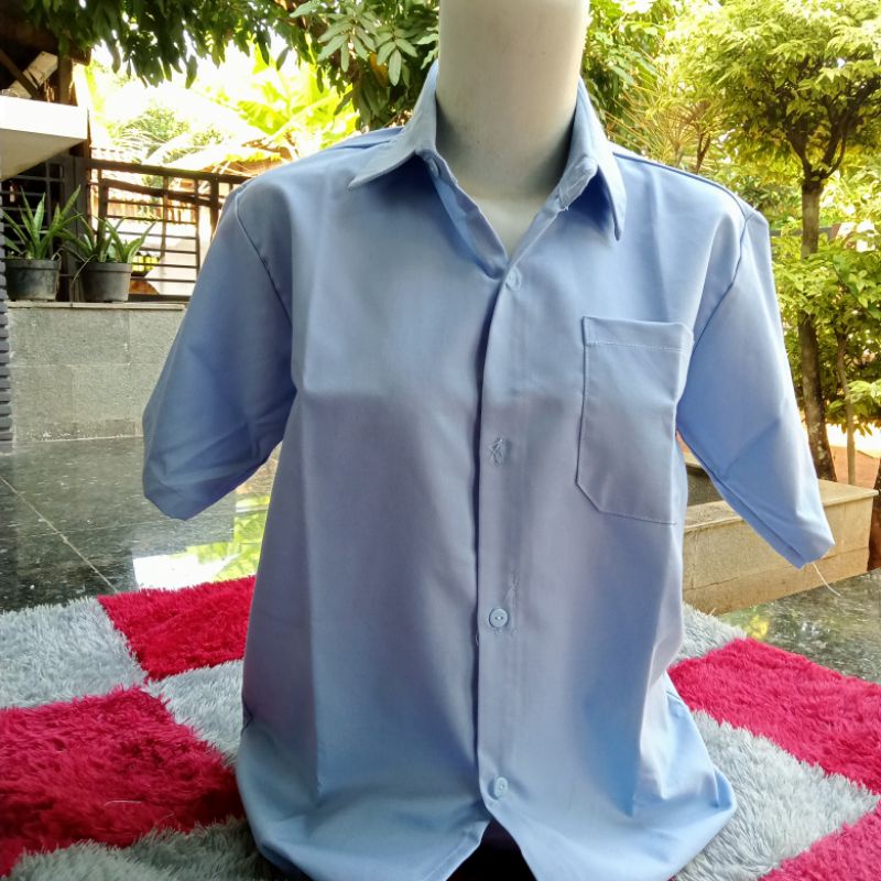 Jual seragam Hem kerja pabrik biru telor asin | Shopee Indonesia