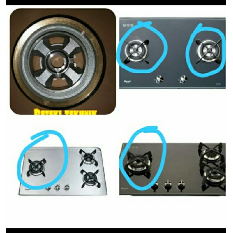 Jual tungku api besar burner body kompor gas tanam rinnai Rb 2ag Rb2as ...
