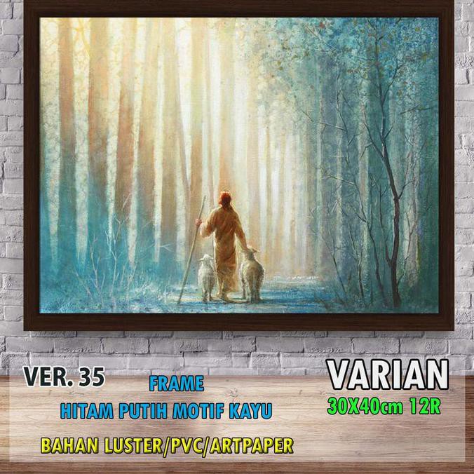 Jual Yang Dicari] Gambar Poster Lukisan Yesus Gembala Yang Baik Dan ...