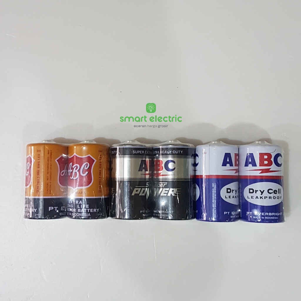 Jual Baterai ABC Besar Tipe D R20S Batere Original Tahan Lama (2pcs ...