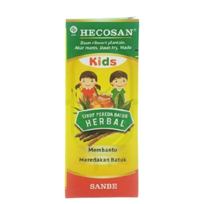Jual hecosan kids obat batuk herbal anak sanbe syrup syr sirup 60ml 60 ...
