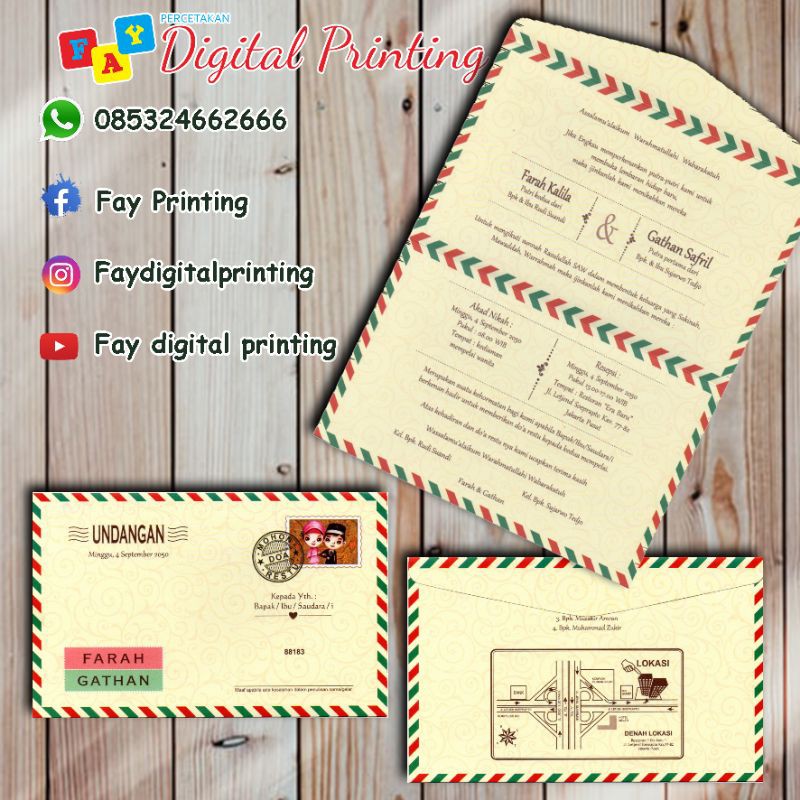 Jual cetak undangan murah blangko erba 88183 | Shopee Indonesia