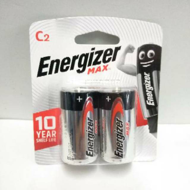 Jual Baterai Energizer size C LR14 Battery isi 2 pcs 1.5V Batere ...
