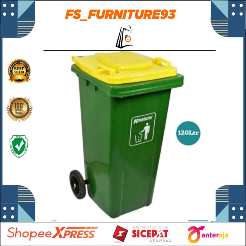Jual Dust Bin 120 Liter/tempat sampah halaman/tempat sampah out door ... Jual Dust Bin 120 Liter/tempat sampah halaman/tempat sampah out door ...