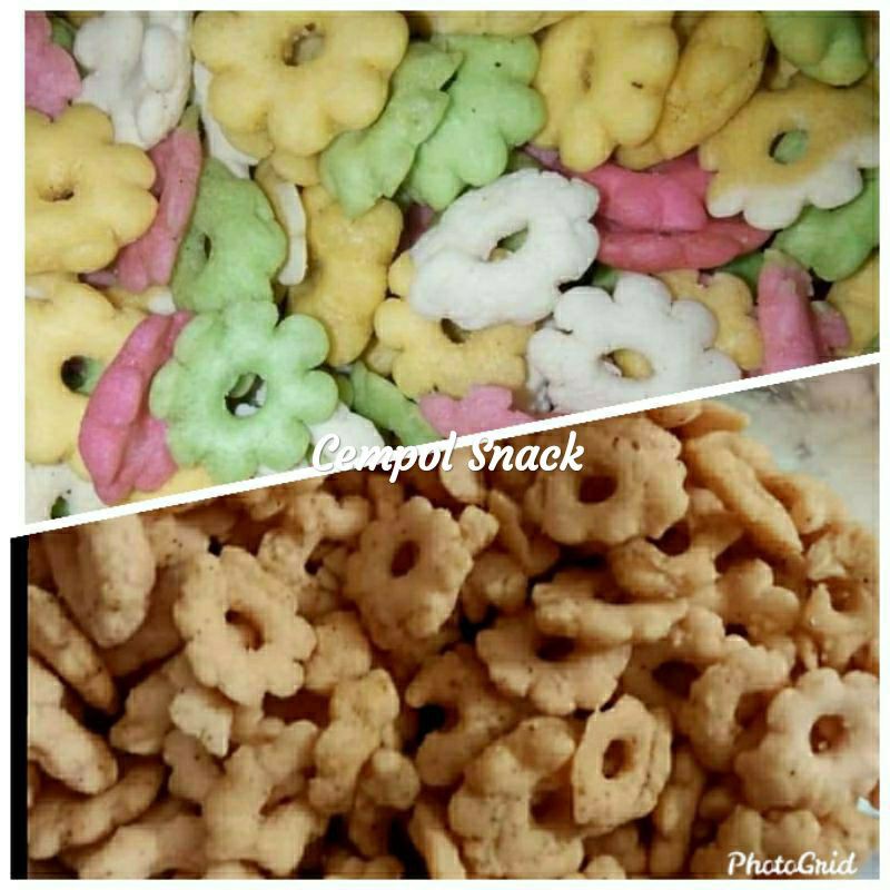 Jual [ 500gr ] Pilus Sakura Warna Warni Coklat Riry Ajisan Camilan ...