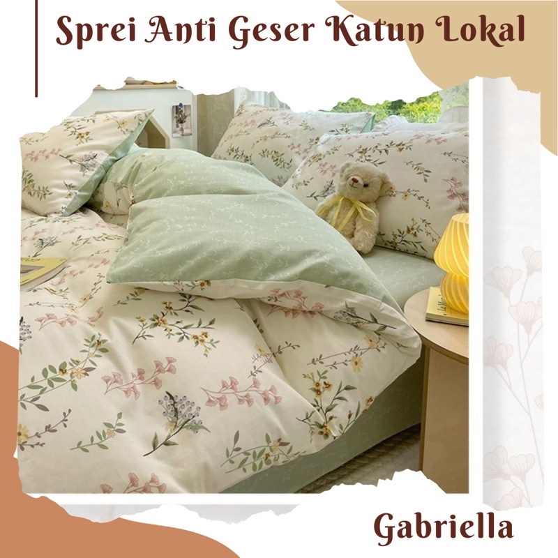Jual SPREI MOTIF GABRIELLA| SPREI ANTI GESER PREMIUM | SPREI HOMEMADE ...