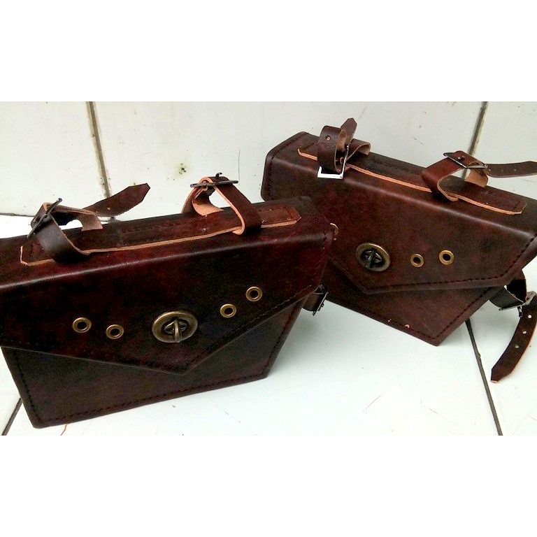 Jual TAS SEPEDA ONTHEL TAS DALANGAN SEPEDA ONTHEL MODEL MINIMALIS KULIT ...
