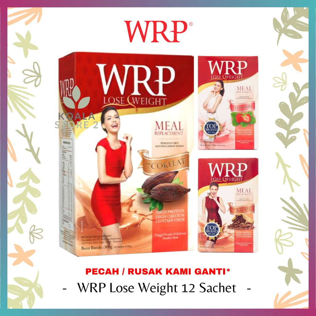 Jual WRP Lose Weight 6 Sachet - WRP Kemasan Box 300 gr - Susu WRP ...