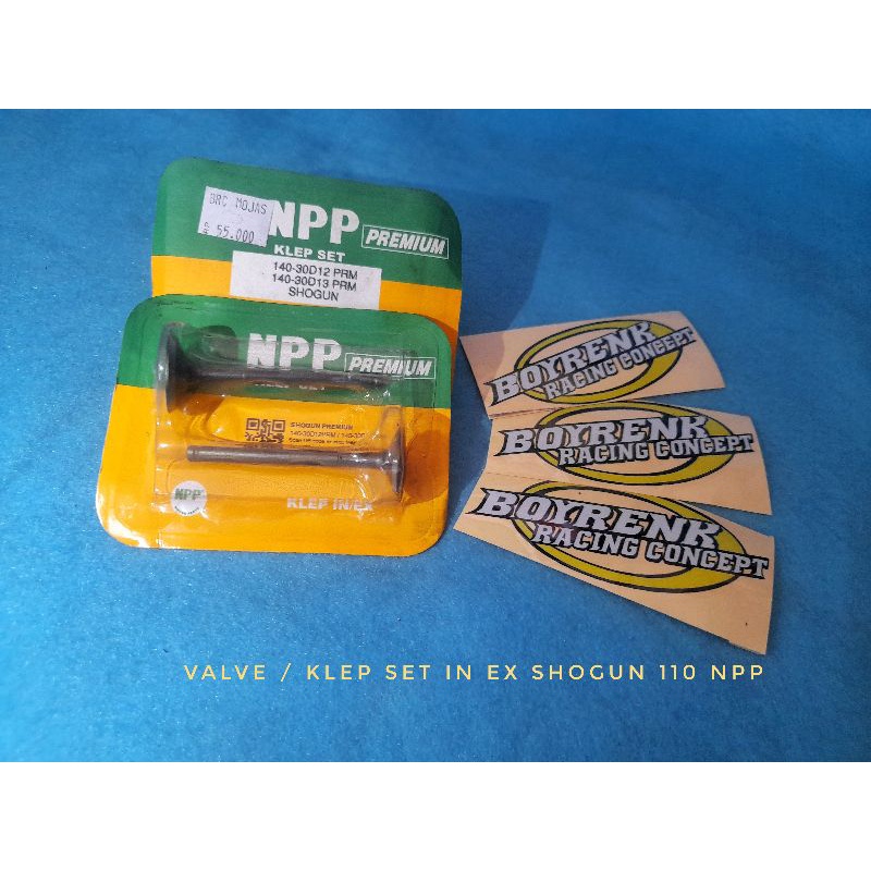 Jual VALVE SET / PAYUNG KLEP IN EX SHOGUN 110 NPP - BOYRENK RACING | Shopee Indonesia