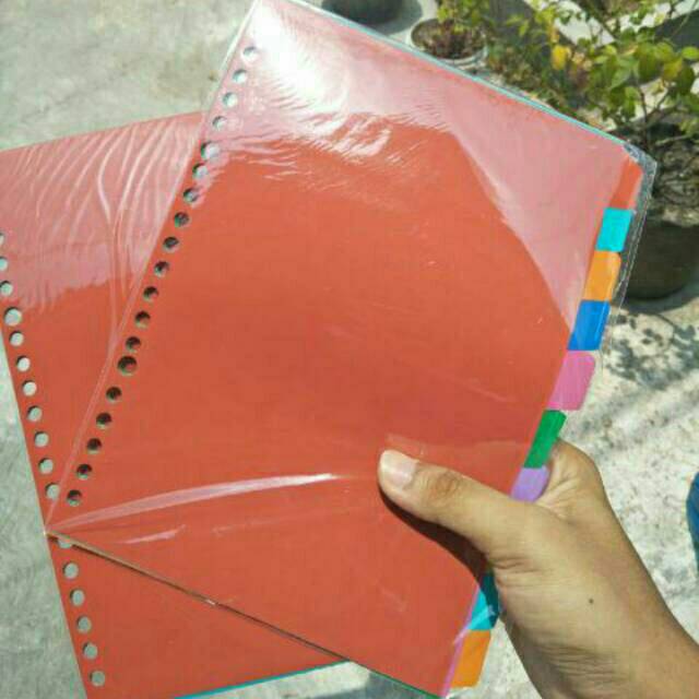 Jual Pembatas Binder Plastik B5 (26ring) | Shopee Indonesia