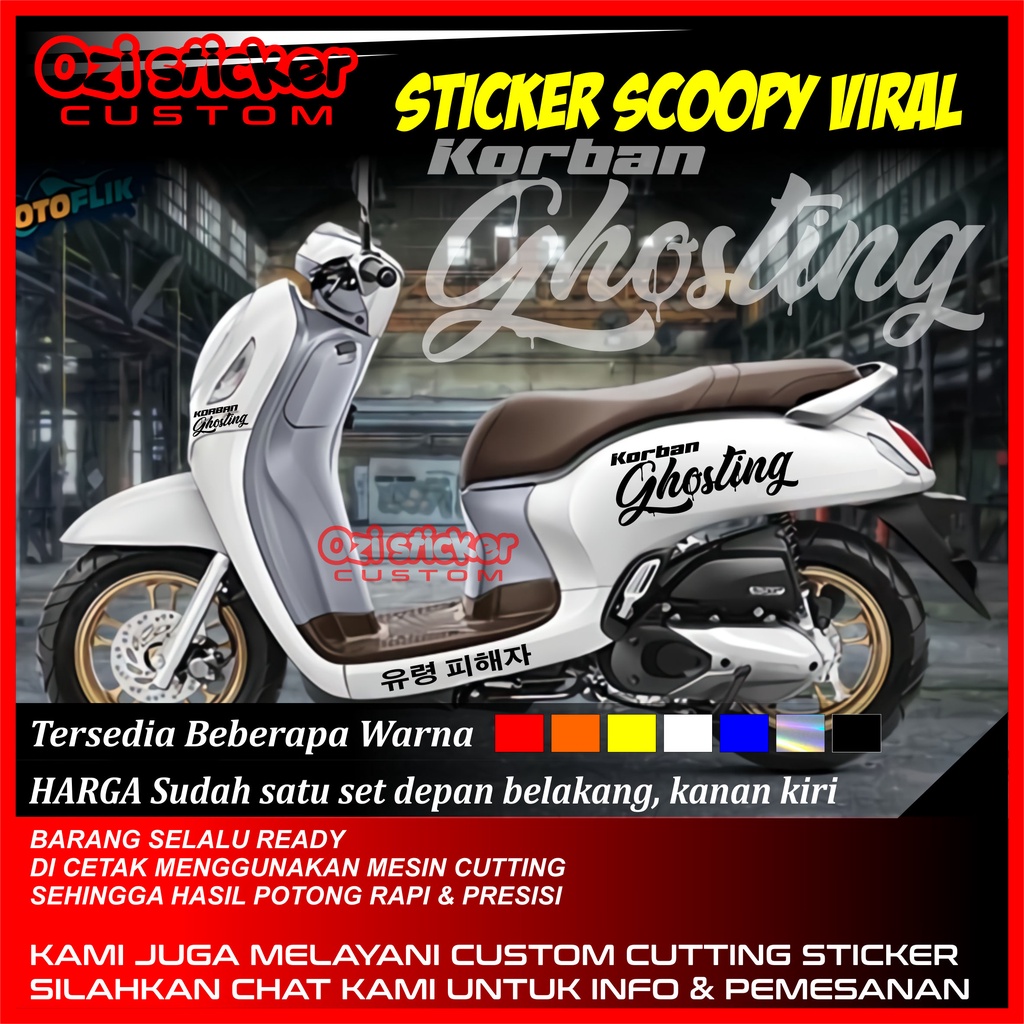 Jual Sticker Scoopy STICKER KORBAN GHOSTING | Shopee Indonesia
