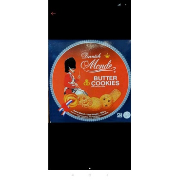 Jual Monde Danish butter cookies 908gr kaleng. Danish monde biskuit ...