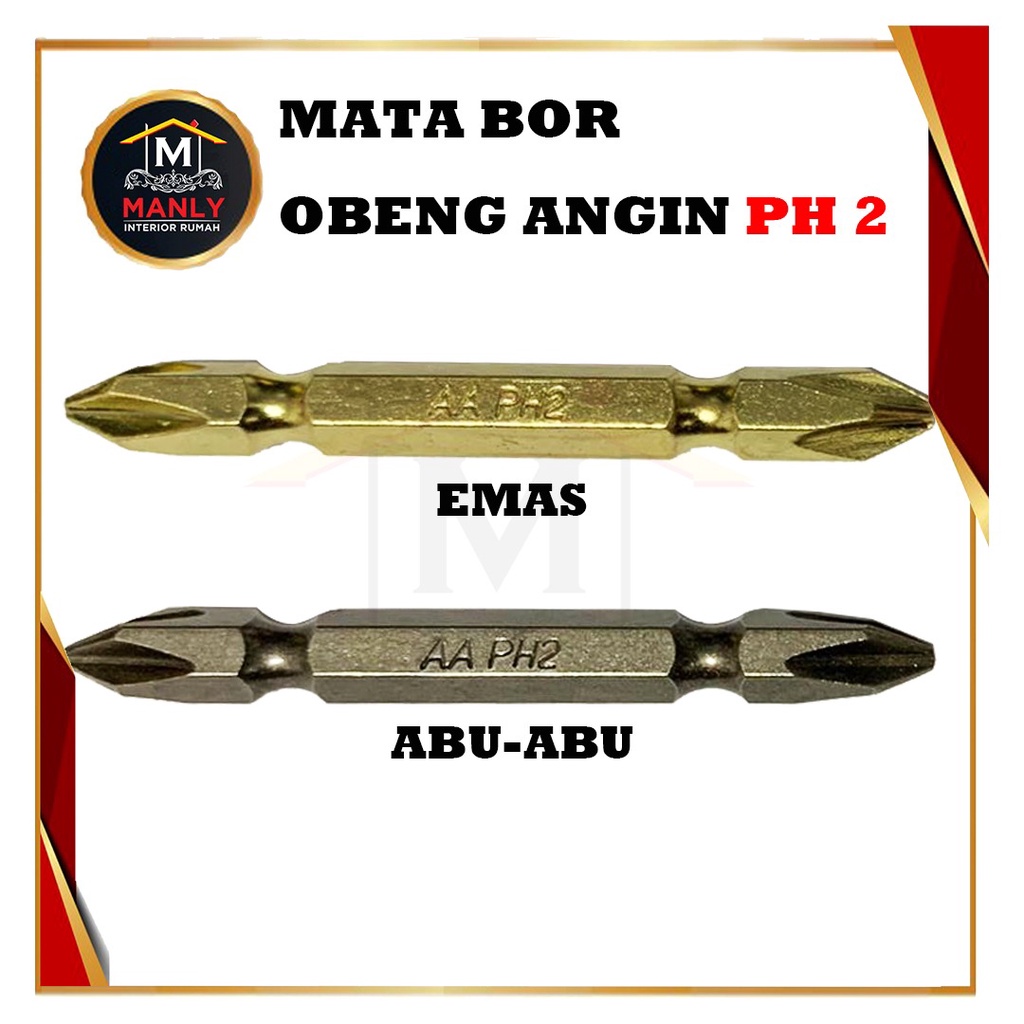 Jual Mata Bor Obeng Angin PH2 (+) Mata Obeng Gypsum Mata Obeng Angin ...