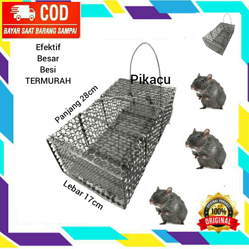 Jual Perangkap tikus / jebakan tikus / perangkap tikus besi besar ...