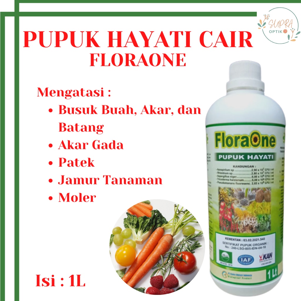 Jual Pupuk Hayati Cair Floraone, Obat Layu Fusarium Trichoderma Anti Moler dan Akar Gada ...