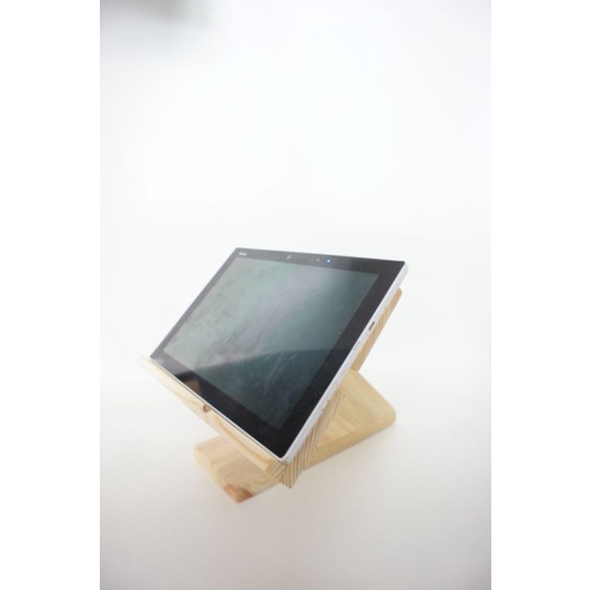 Jual Stand Holder Tablet / Ipad Kayu Kasir / Dock Kasir | Shopee Indonesia