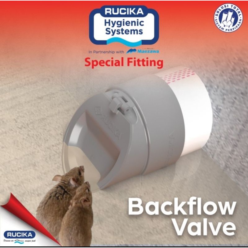 Jual Backflow Back flow Valve Rucika pvc 3" inch | Shopee Indonesia